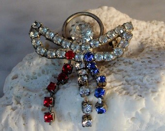 Rhinestone angel pin | Etsy