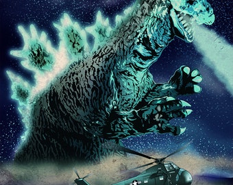 Godzilla versus the F-86 Saber Jet Squadron