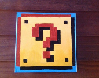 Mario question box | Etsy