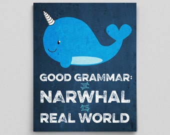 Narwhal poster | Etsy