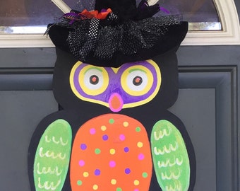 Items similar to Big Hoot Owl Door Hanger on Etsy