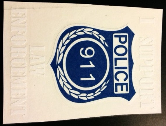 law enforcement support decal