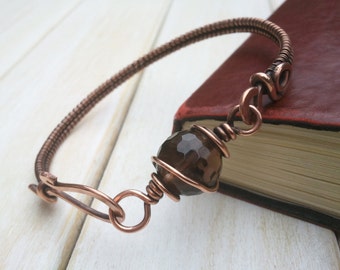 Wire Wrapped Bracelet Copper Bracelet Viking by EmmaWyattArt