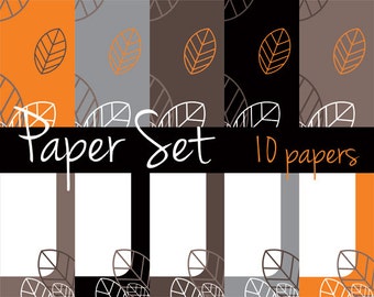 Blood Digital Papers Horror Printable Set Finger Print by DRMart