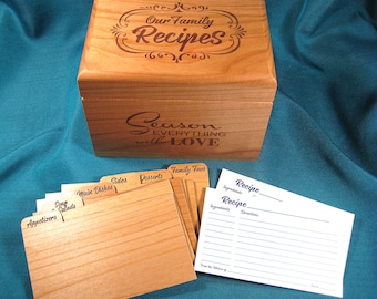 Personalized recipe cards | Etsy