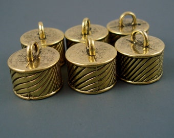 8MM End Cap TEN Ornate 8mm Caps for Leather by LeatherShop3