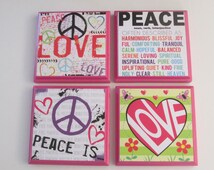 Popular items for peace sign decor on Etsy