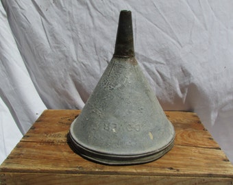 Items similar to Funnel Vintage Galvanized Funnel Extra Large Farm ...
