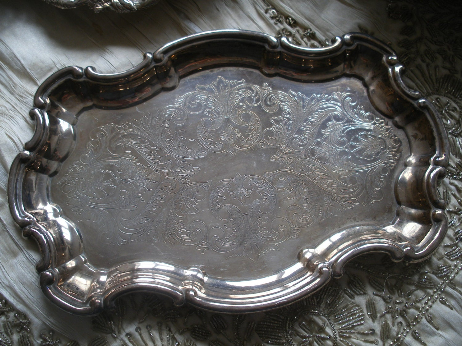 Vintage silver plated small tray – Haute Juice