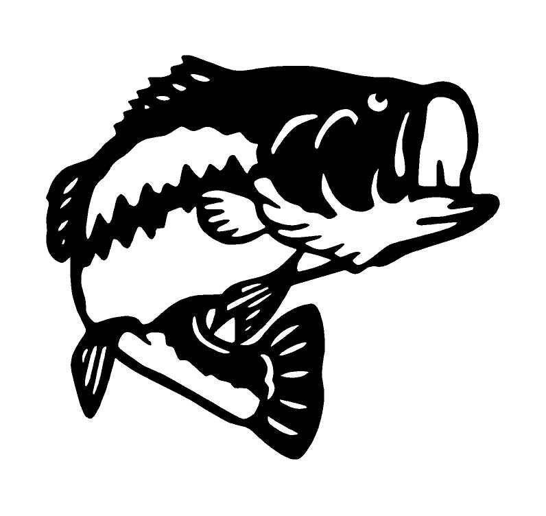 Largemouth Bass Car Decal
