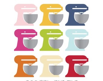 Stand mixer clipart | Etsy