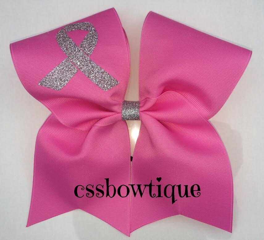 Breast Cancer Awareness Cheer Bow