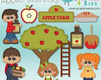 Apple pie clipart | Etsy