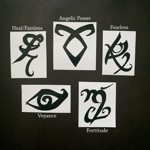 1x Shadowhunters Runes Vinyl Decal / The Mortal by MonogramGeek