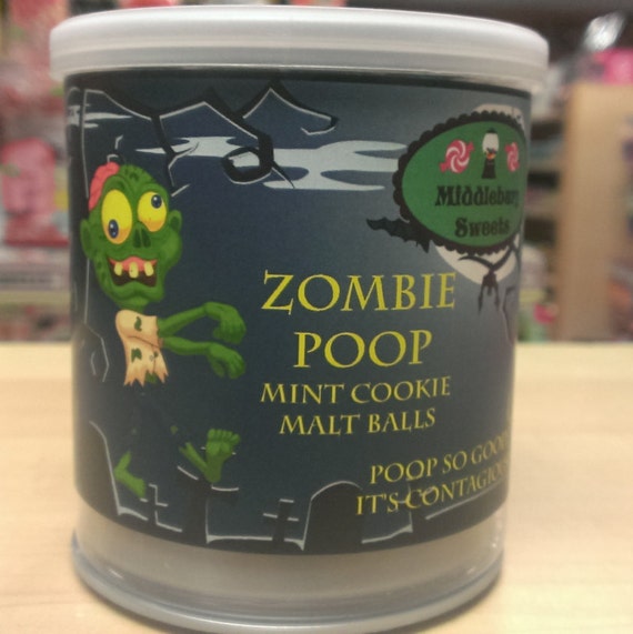 Zombie Can O' Poop Zombie Poop Mint Cookie Malt Balls