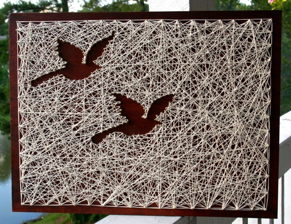 Flying Free/ Bird String Art/ Reverse String Art