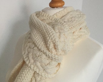 Cream infinity scarf | Etsy