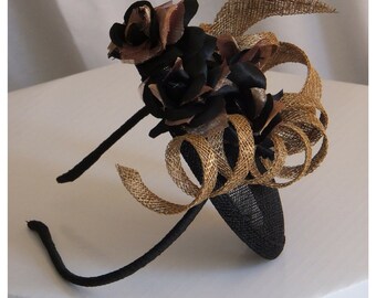 Gold fascinator | Etsy