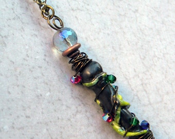 Magic wand necklace | Etsy