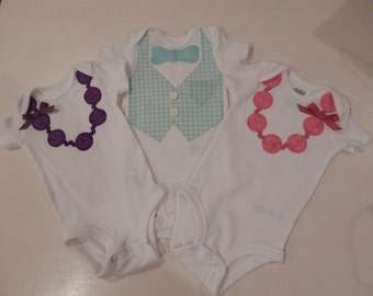 Unique triplet baby shower related items | Etsy