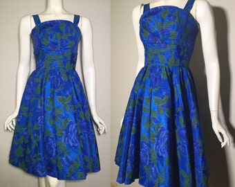 Items similar to CUSTOM MADE Vintage Dress with Shelf Bust and Bow-Tie ...