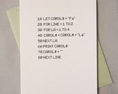 Items similar to Nerdy Christmas Card, BASIC Computer Programming ...