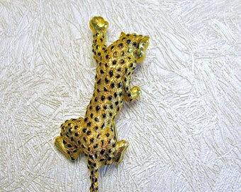 Leopard brooch pin | Etsy