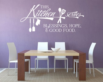 Kitchen wall quotes | Etsy