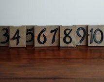 Popular items for black table numbers on Etsy