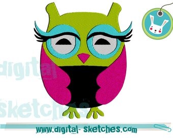 Unique owl embroidery related items | Etsy