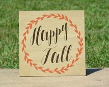 Popular items for happy fall sign on Etsy