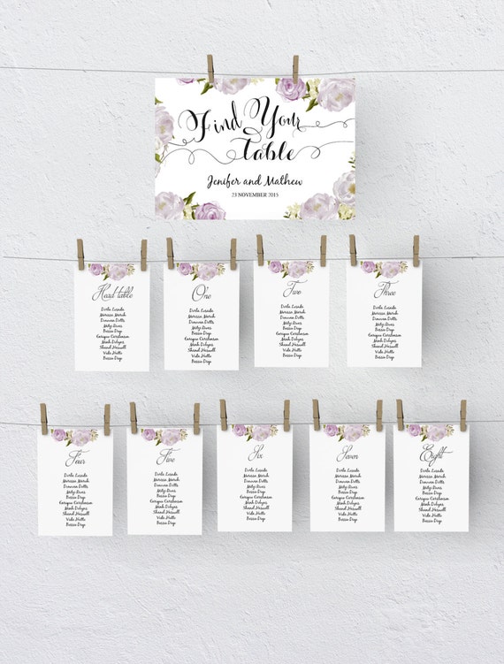 Printable Seating Chart Template Editable Word Template