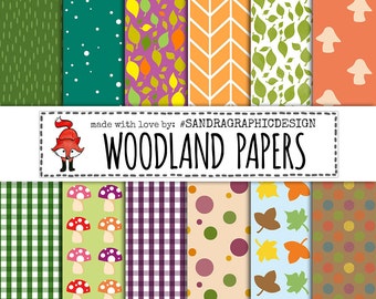 Clipart: TOADSTOOL hand painted watercolor