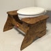 High Poop Stoop Spliced-Board Toilet Squat Stool by PoopStoops