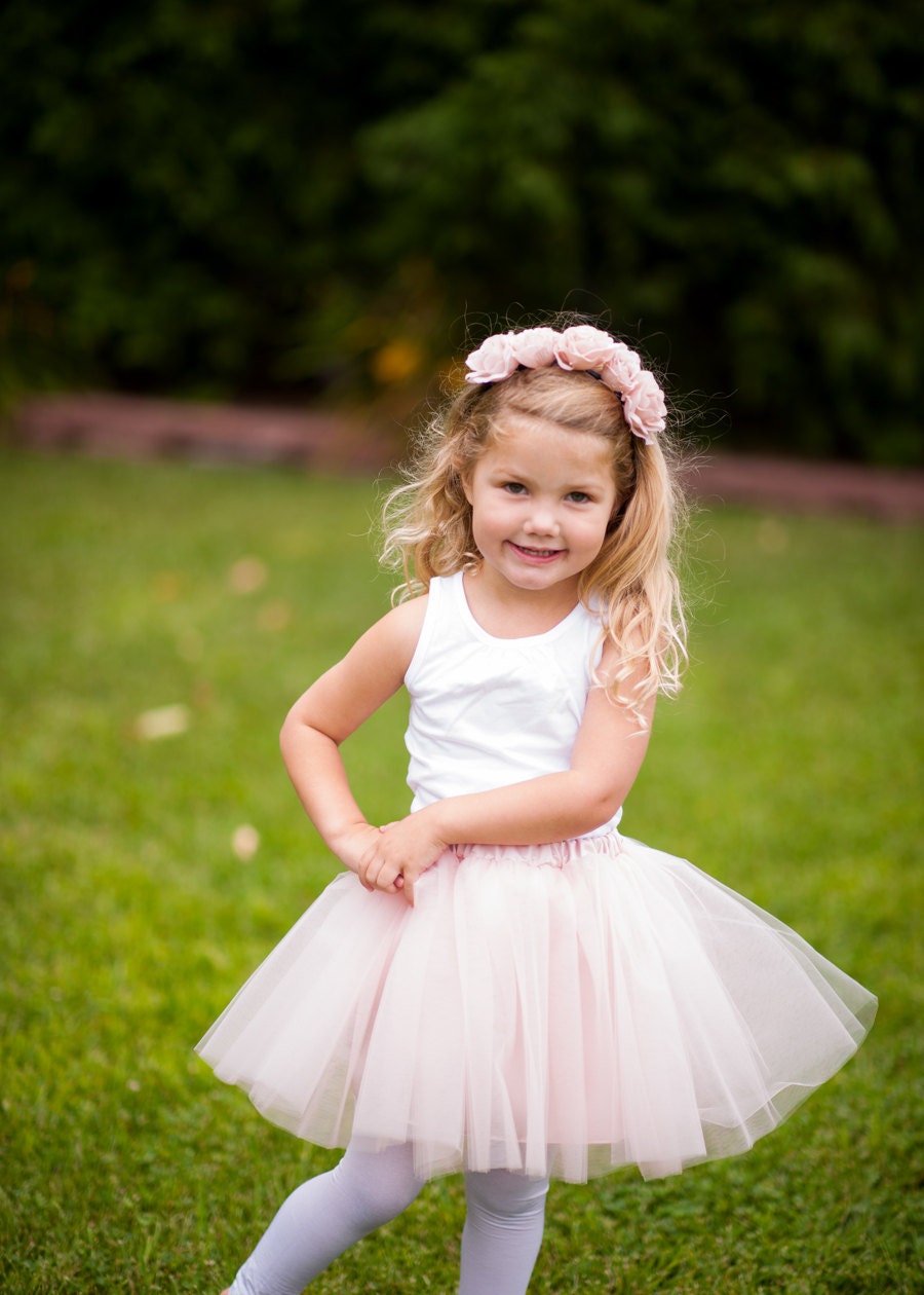 Girl's Tulle Skirt tutu white ivory black blue