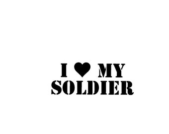 Love my soldier | Etsy