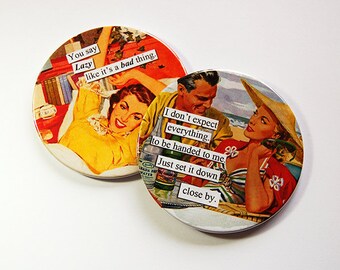 Coasters Travel Coasters Set of Coasters Drink by KellysMagnets