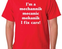 Popular items for mechanic t shirt on Etsy