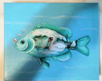 Sunfish painting | Etsy