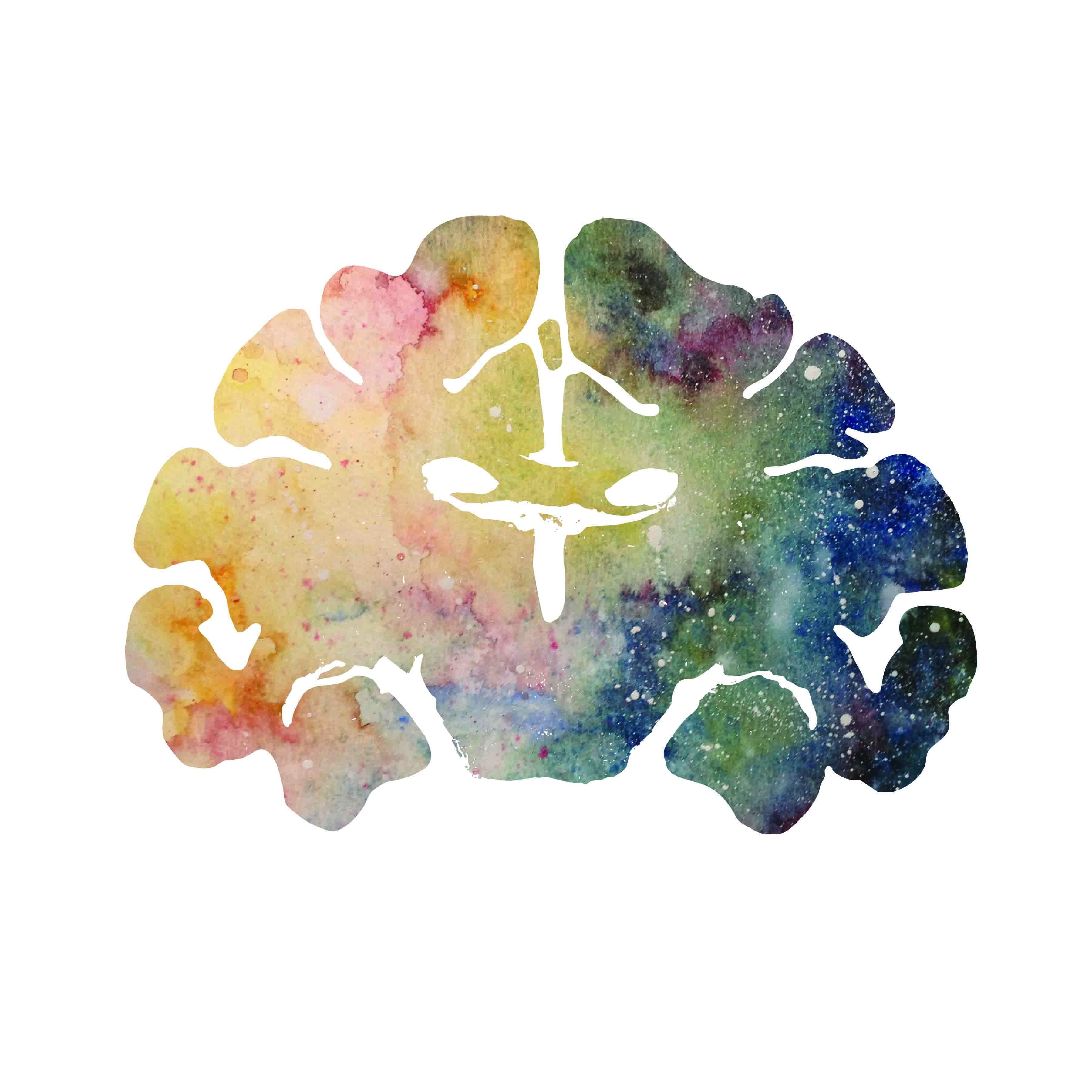 Watercolor Brain Prints and Math Art by J. by InnerStellarArt