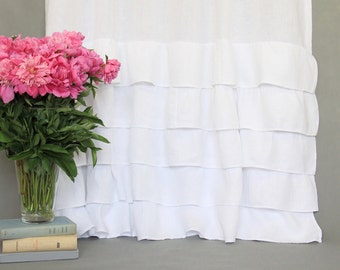 Ruffle curtain | Etsy