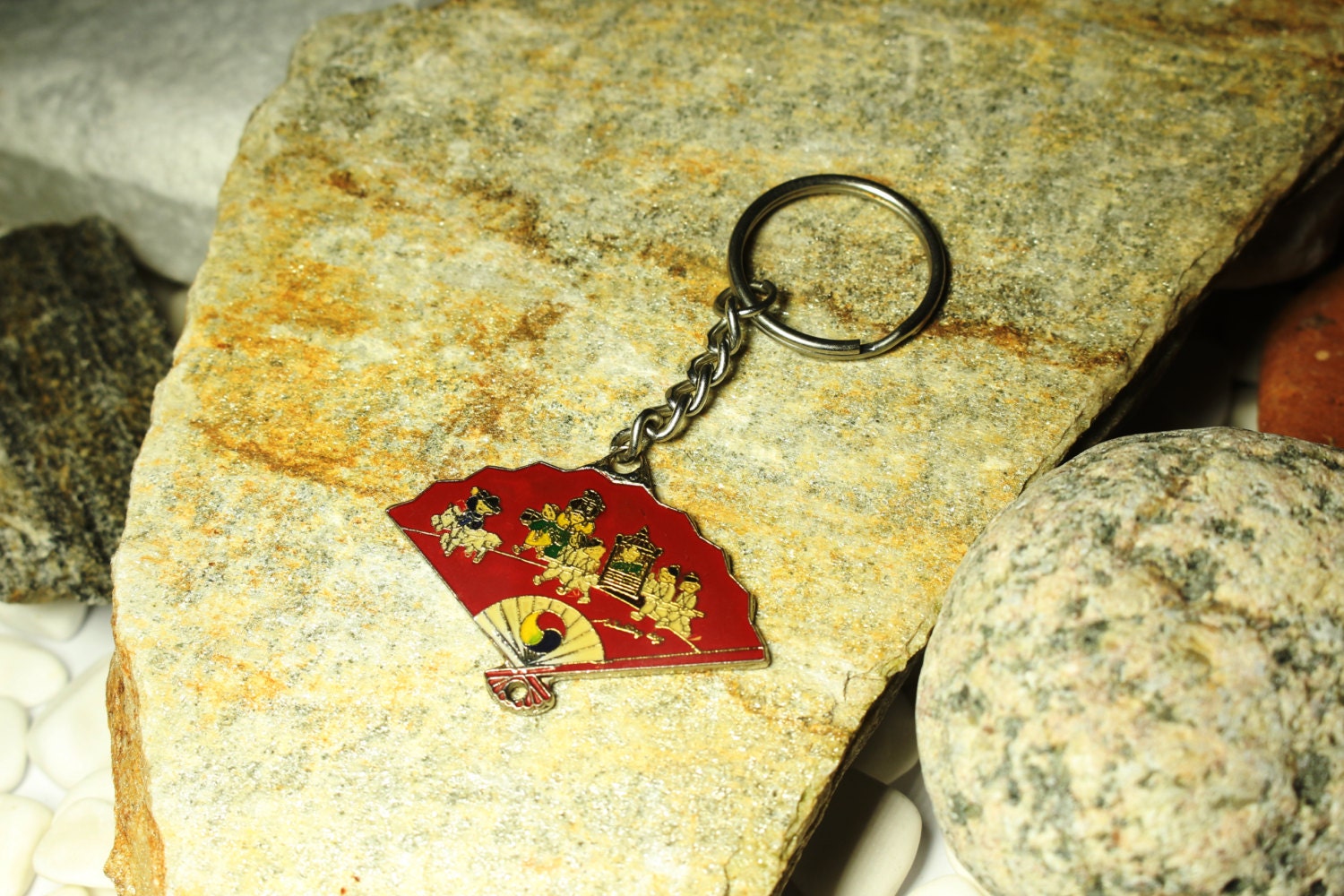 Chinese Culture Vintage Metal Key Chain, Key Ring / Lover Gift Key ...