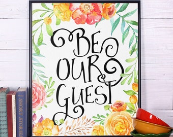 Guest room sign | Etsy