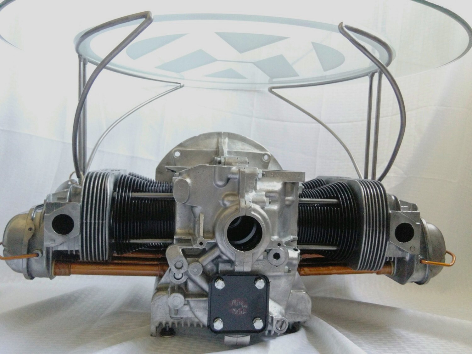 Vintage VW Volkswagen Air Cooled Engine TABLE Garage Engine vintage-vw-volkswagen-air-cooled-engine-table-garage-engine