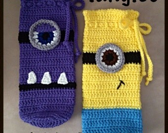 Crochet minion purse | Etsy
