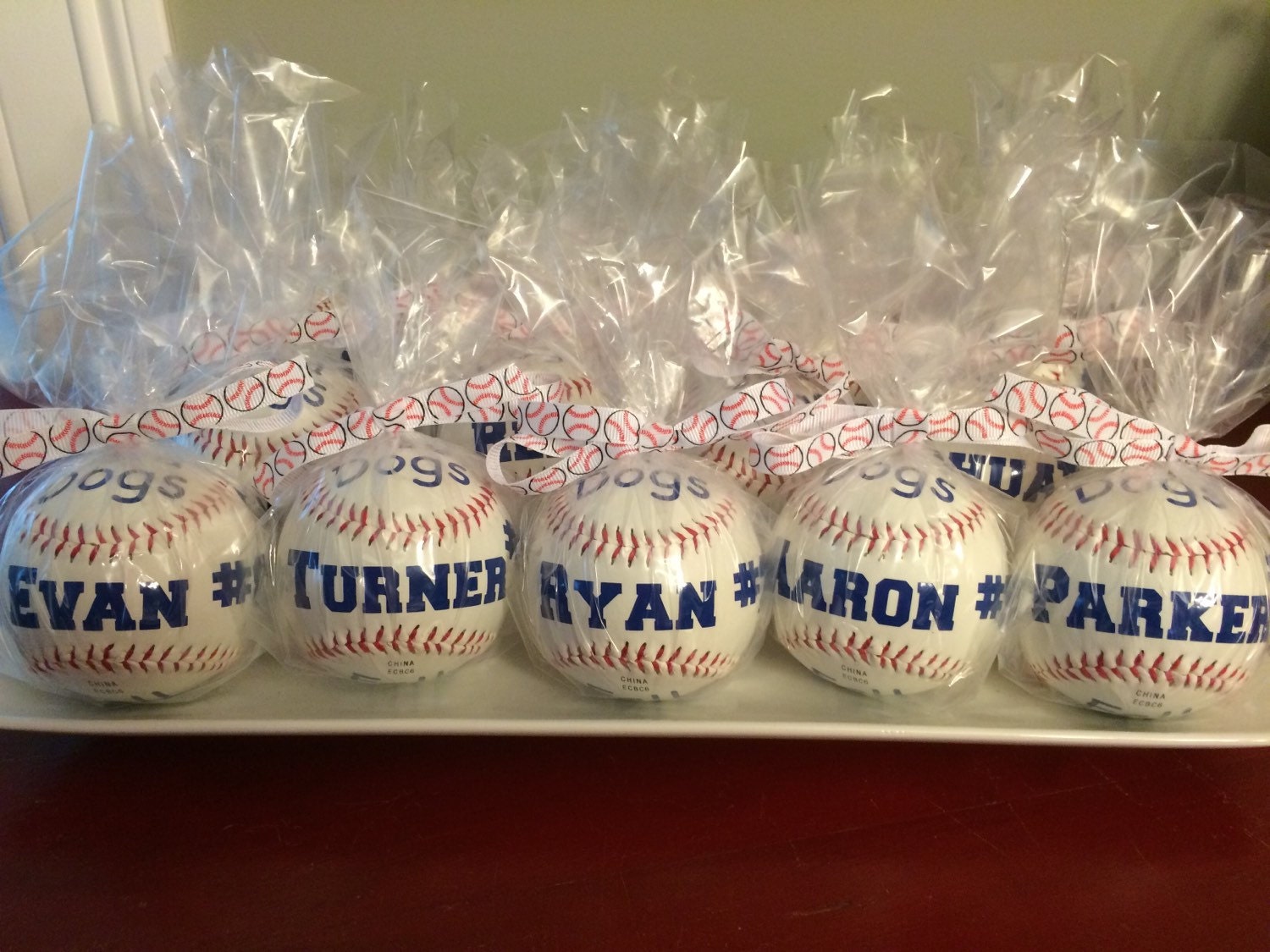 Personalized Baseballs Fun Party Favor for Baseball Theme
