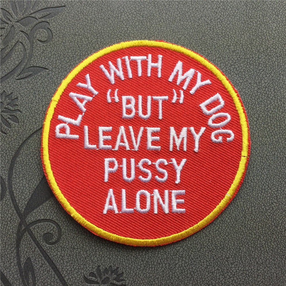Play with my dog Embroidered Iron On Patches sew on patches Note patch ...