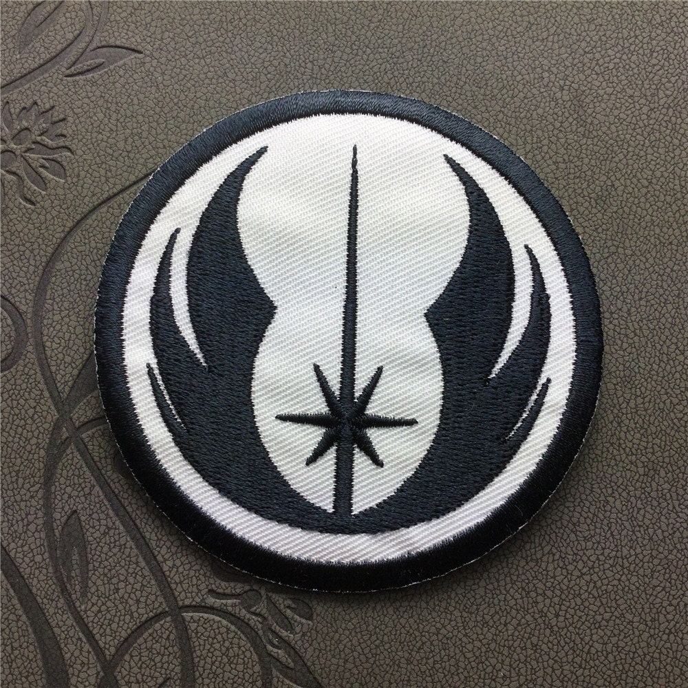 Black Star Wars Jedi Knight patch Embroidered patches Iron-On Patches ...