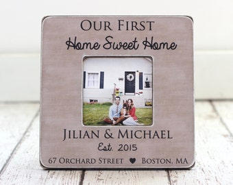 Our First Home GIFT Personalized Picture Frame Custom