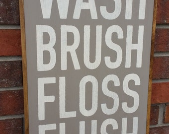 Flush sign | Etsy